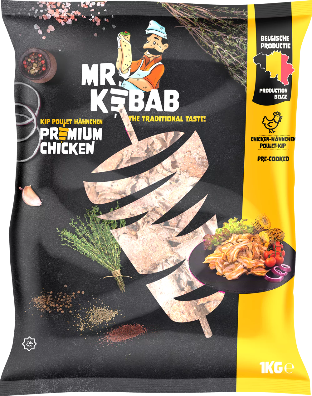 MR KEBAB PREMIUM CHICKEN 1KG - MR KEBAB - The Traditional Taste!
